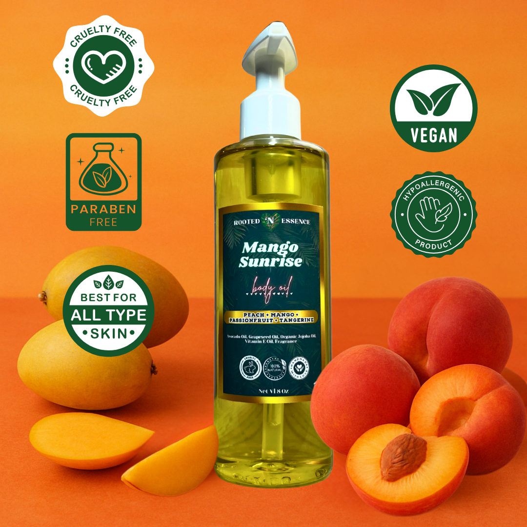 Mango Sunrise Body Oil – Rooted 'N Essence